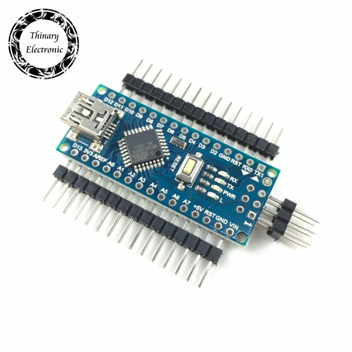 【VA VA VOOM】1pcs/lot Nano Atmega168 controller compatible arduino nano CH340 CH340C replace USB ...