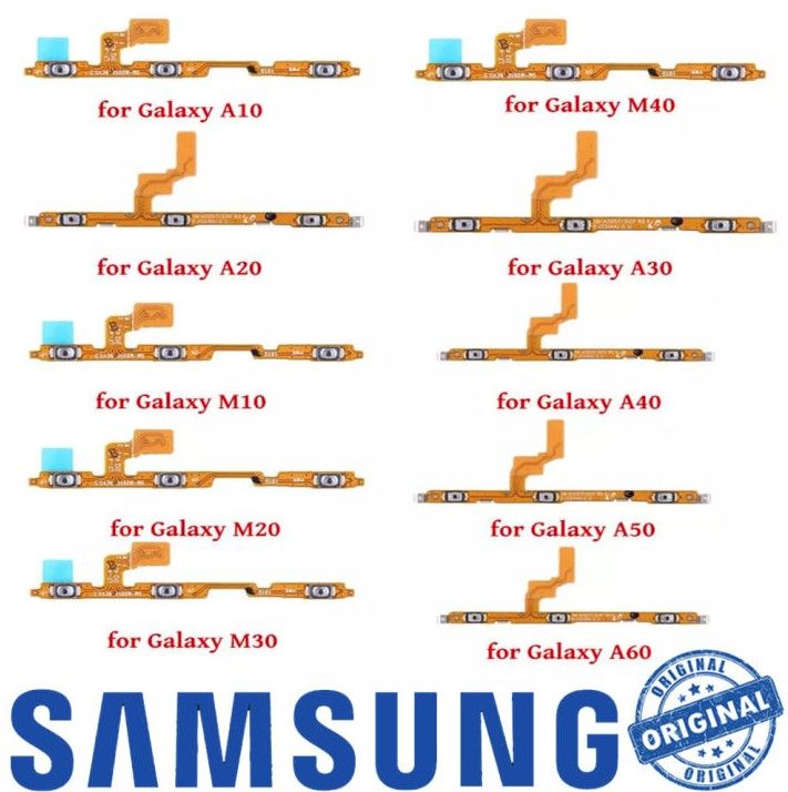 On Off Volume Key Button up Down Power Switch Flex Strip for Samsung ...