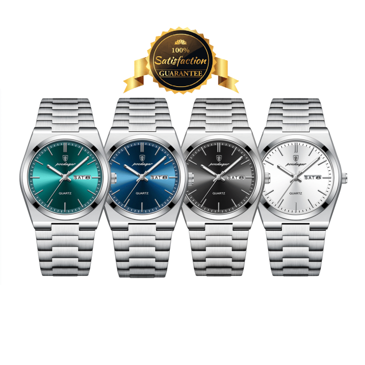 POEDAGAR 930 | Silver with Original POEDAGAR Watch Gift Box and 6 month ...