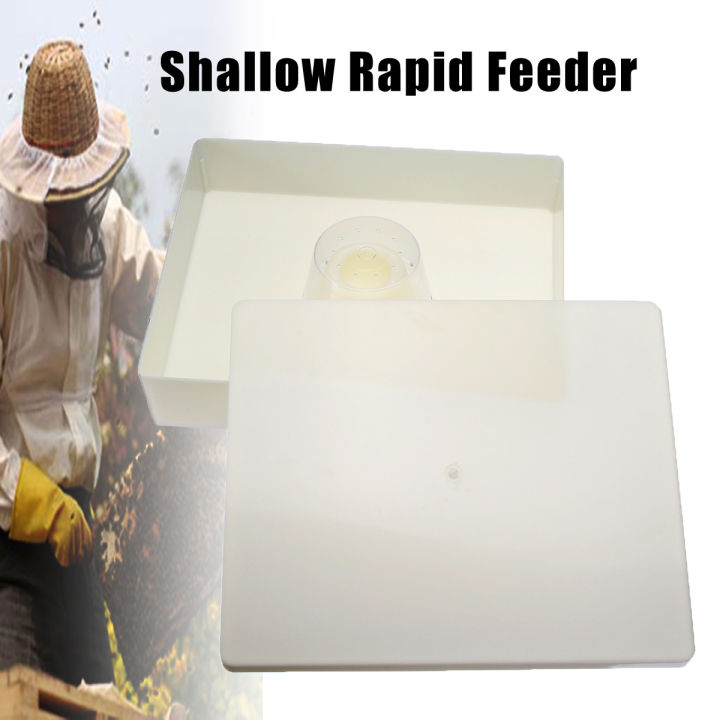 Shallow Rapid Feeder White For Bees Feeding Nest Box Dish Water ...