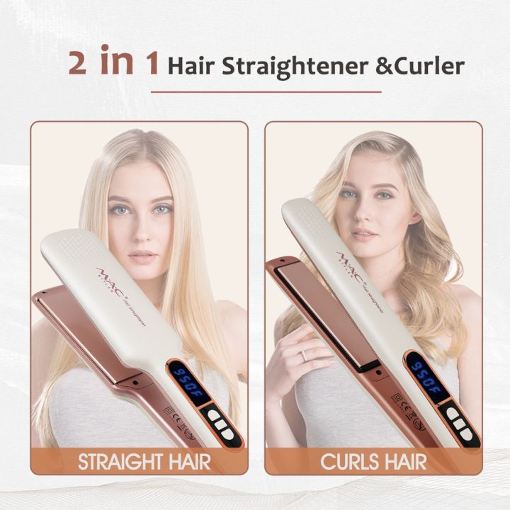 MAC MC-3073 Styler Professional Hair Iron Hair Straightener Mac Hair ...