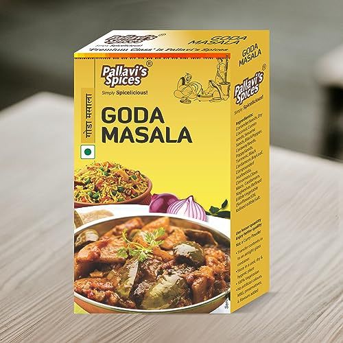 Pallavi's Spices Goda Masala | Bramhani Kala Masala | 5x10g separate ...