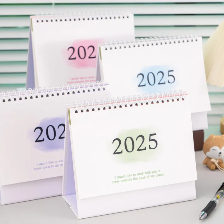 Monthly Desk Calendar Customisable Daily Annual Calendar Book Large ...