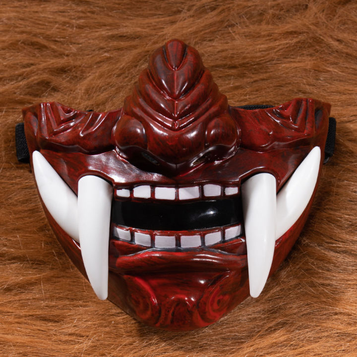 Japanese Samurai Oni Demon Mask Cosplay Horror Prajna Hannya Evil ...