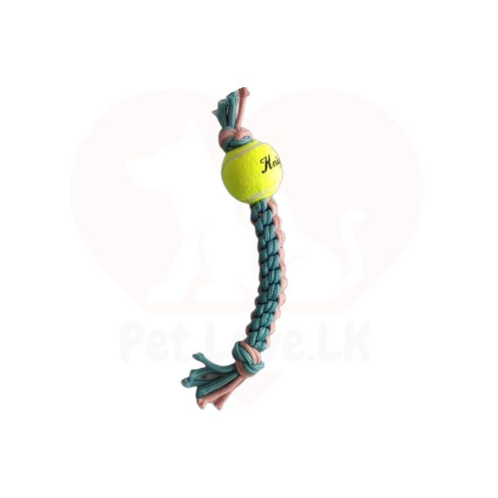 Braided Rope with Ball Toy for Dogs | Daraz.lk