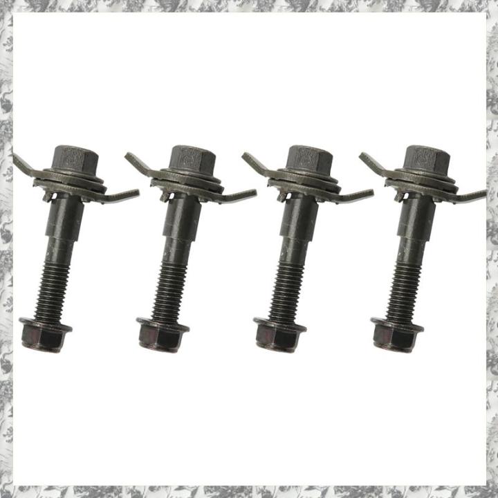 4Pcs 14Mm Steel Car Four Wheel Alignment Adjustable Camber Bolts 10.9 ...