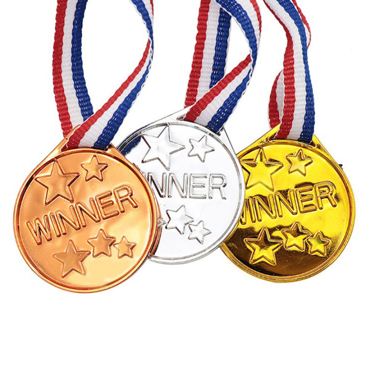 Kitchen accessories Children Gold Plastic Winners Medals Sports Day ...