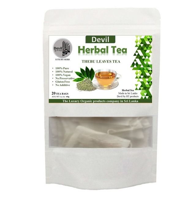 Organic Dehydrated Thebu Tea (20 Tea bags) (ත‍ෙබු තේ) | Daraz.lk