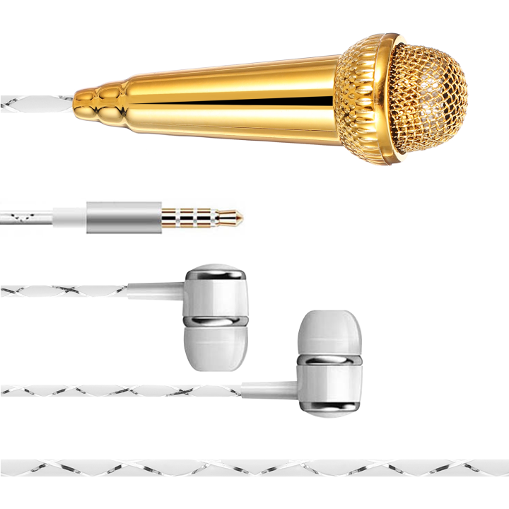 Microphone Mini Tiny Mic Karaoke Recording Portable Little Professional ...
