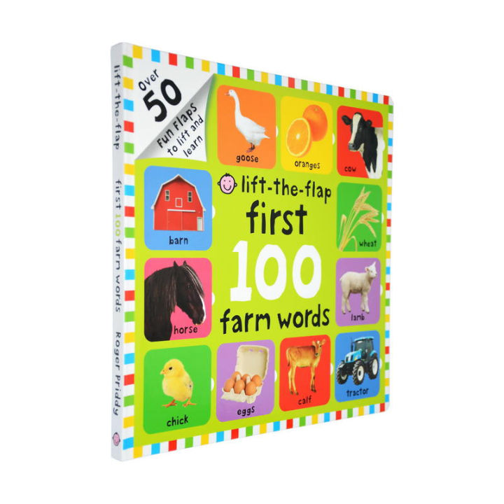 Board Book First Farm Words Lift The Flap Children S Toddler Picture ...
