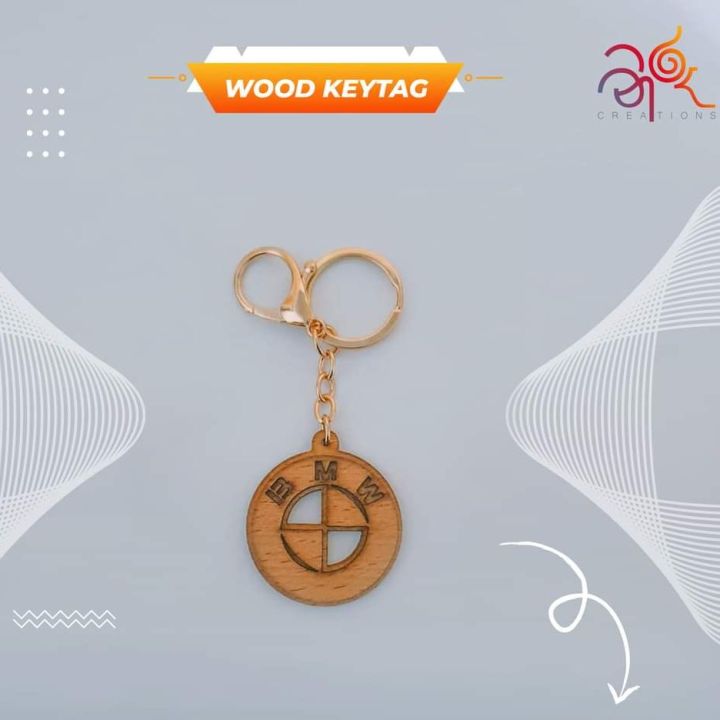 BMW Wooden Key Tag | Daraz.lk