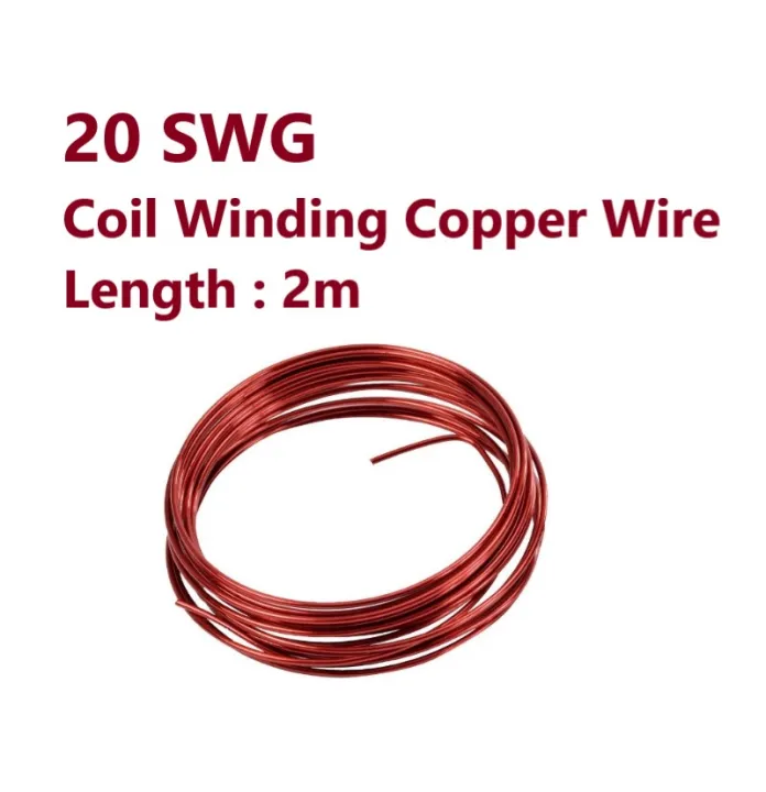 20 SWG Coil Winding Enameled Copper Wire -2m Length | Daraz.lk