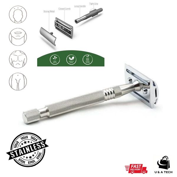 Metal Safety Razor Men's - Silver | Daraz.lk