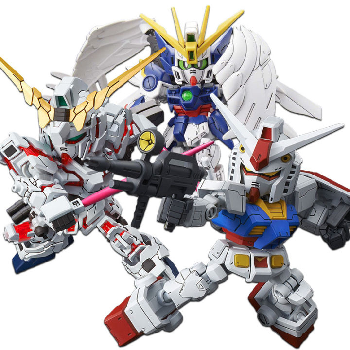 Bandai assembles the Gundam SDCS Q version of the Gundam Genzo Unicorn ...