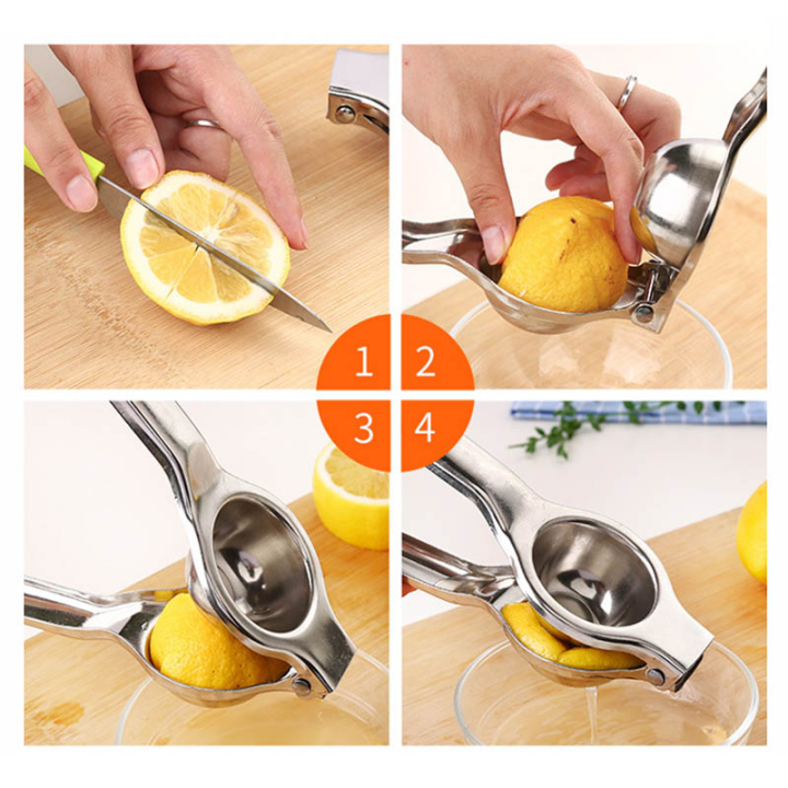 Stainless Steel Lemon Squeezer Squeezing Orange Pomegranate Squeezer ...