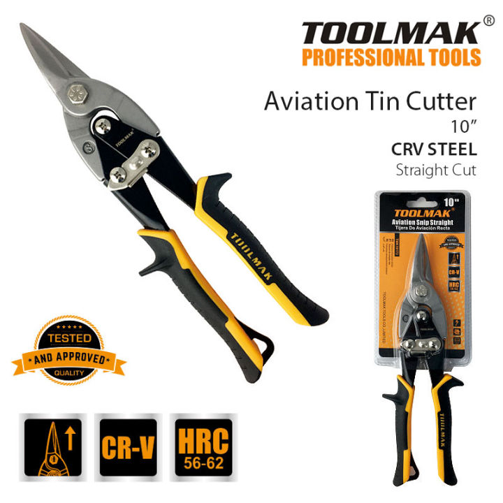 Aviation Tin Snips Cutter - Straight Cut - Heavy Duty Sheet Cutter - 10 ...