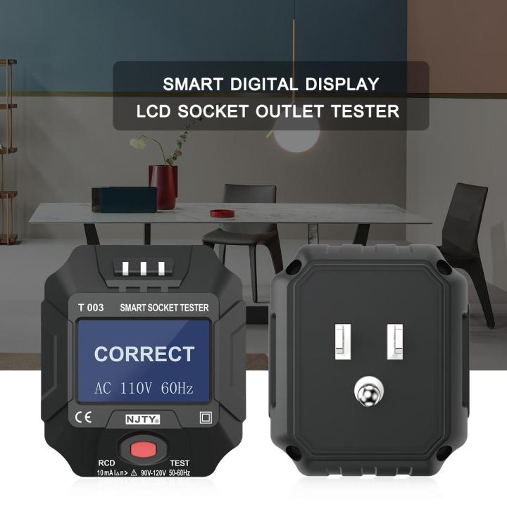 KOGEEK 220~250V Socket Outlet Tester Smart Socket Tester Digital ...