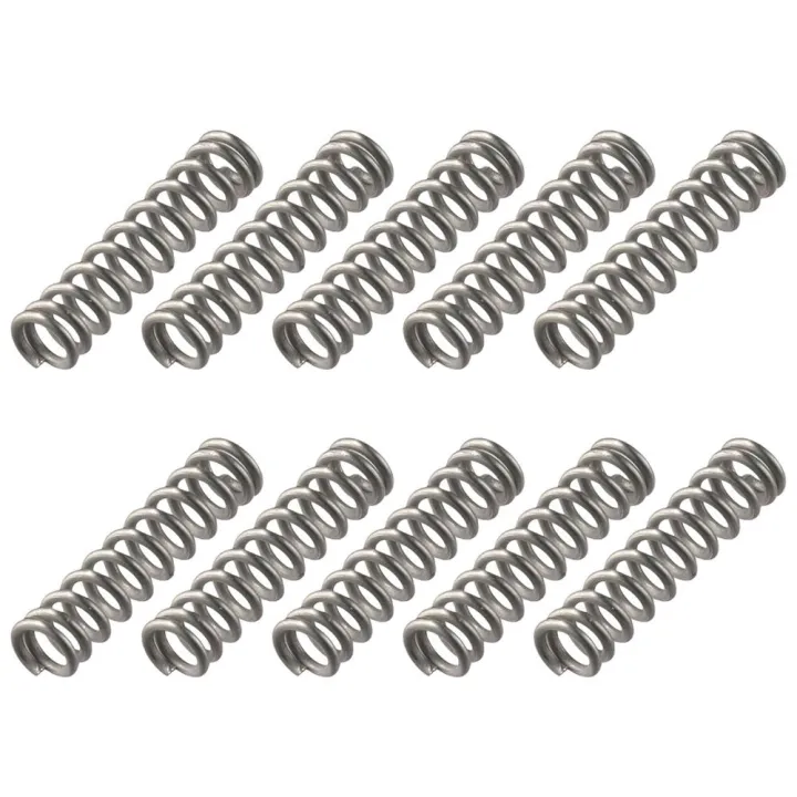10Pcs Durable 6mm OD Spring Steel Coil 1mm Wire Size Stainless Steel ...