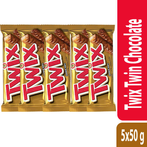 Twix Single Chocolate Twin Bar 50g x5Pcs | Daraz.lk