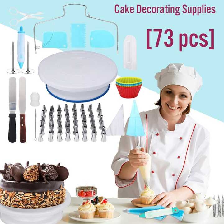 73 pcs Cake Tool Set / 73 Pcs Cake Decorating Set Tools Baking Supplies ...