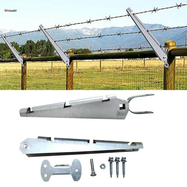 Barbed Wire Arm Extender with Bolts Barbwire Extension Arms for Cattle ...