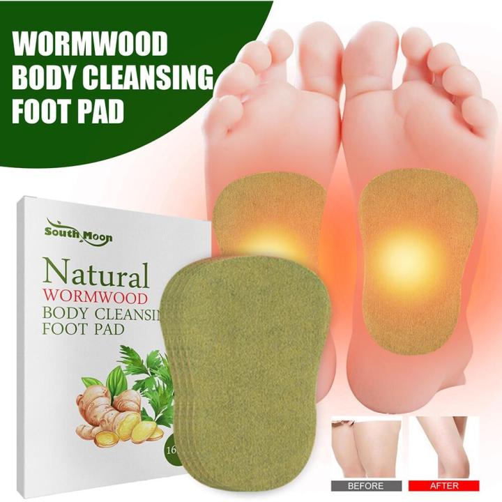 16-80Pcs Detox Foot Patches Natural Wormwood Body Cleansing Foot Pads ...