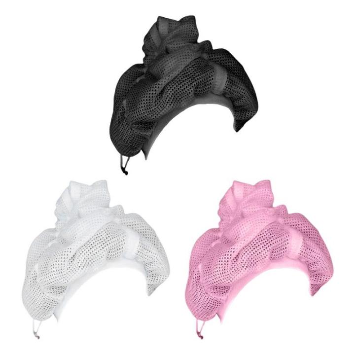 Net Plopping Caps for Drying Curly Hair Foldable Quick Drying Hair Hats ...