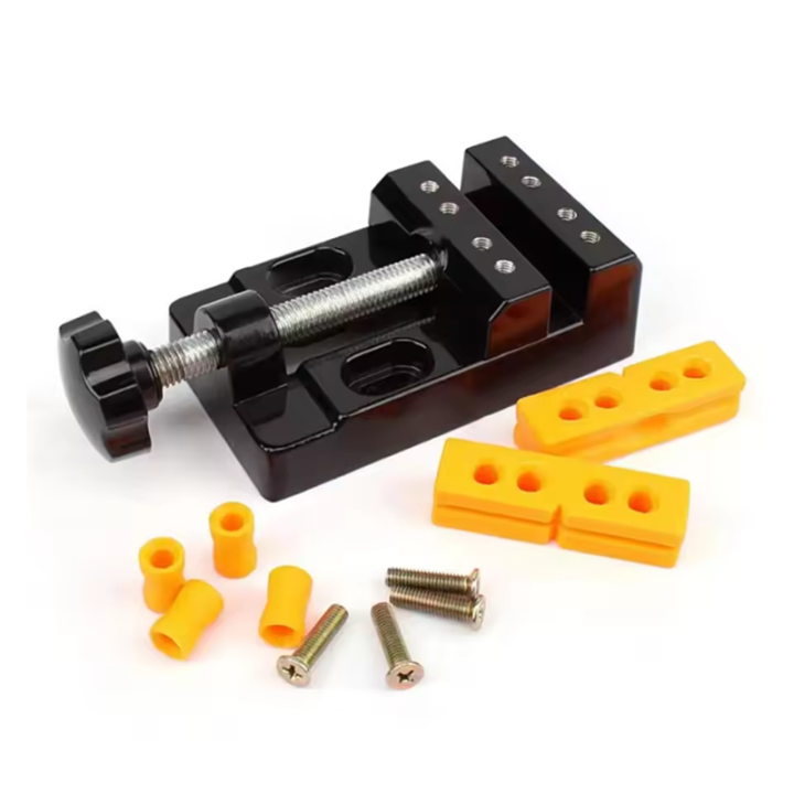 Flat Table Vice Drill Adjustable Vice Mini Bench Clamp Adjustable Drill ...