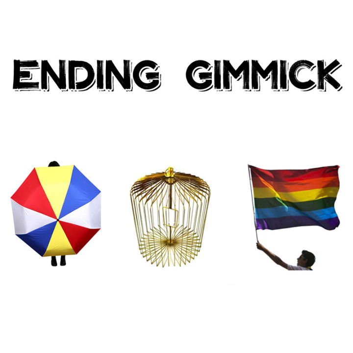 Ending Gimmick by J.C Magic Tricks Silk Produce Umbrella Birdcage Flag ...