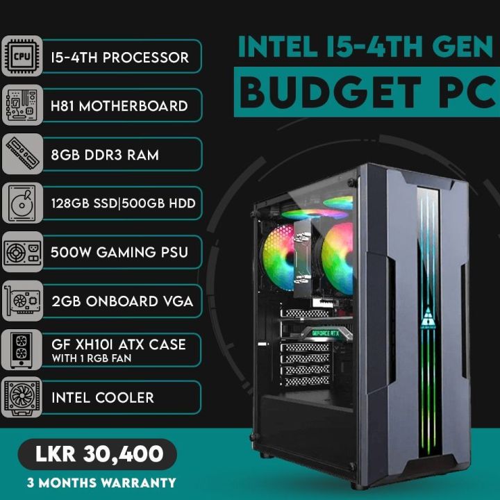 Intel® Core™ i5 4th Gen Gaming & Office Desktop PC – 8GB RAM, 500GB HDD ...