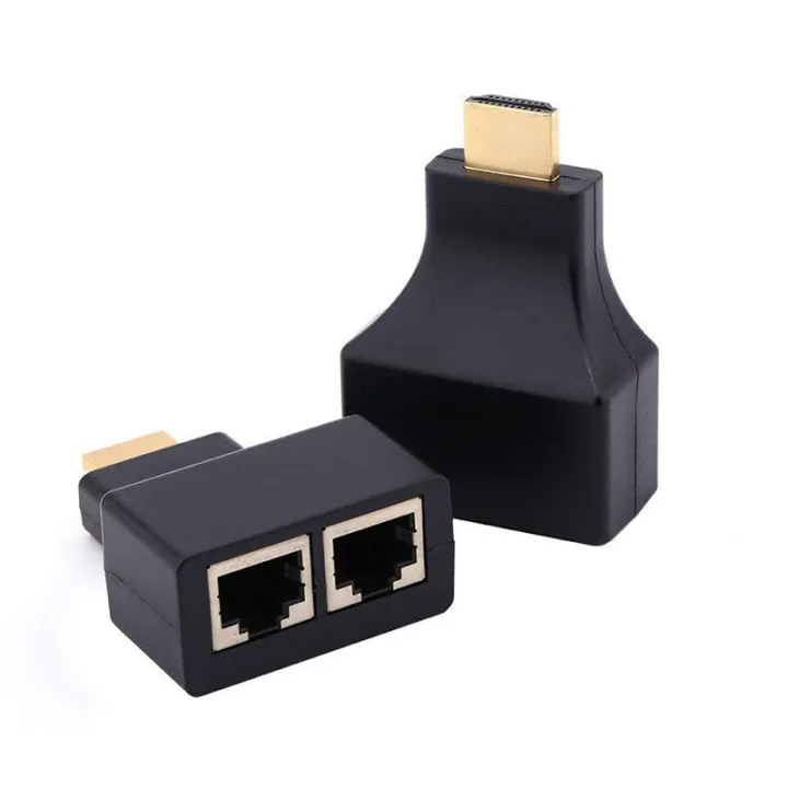 【VogueVenture】1 Pair HDMI Video Extension Adapter RJ45 Max 30M for HDTV ...