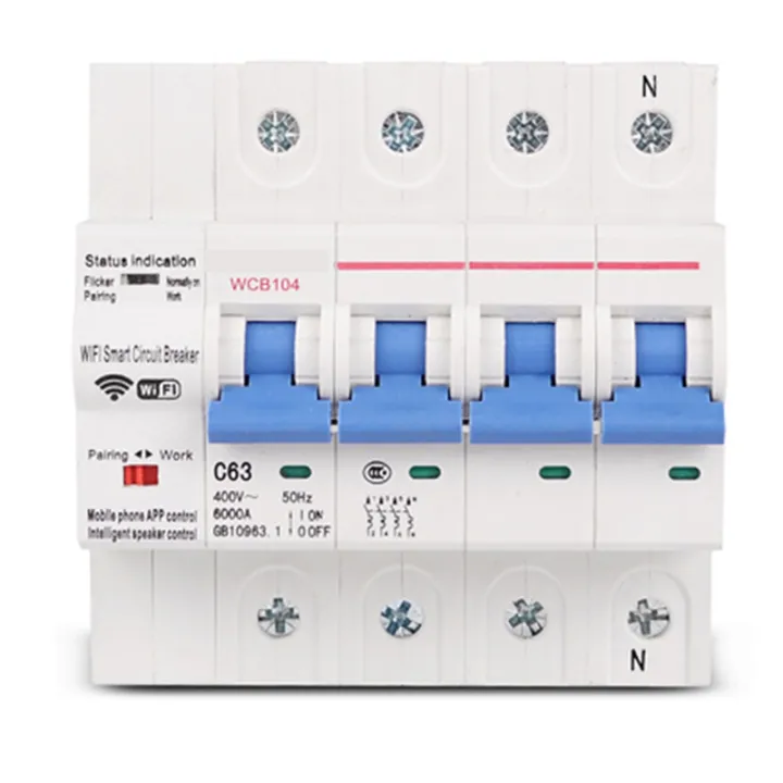 Trip switch Three Phase Circuit Breaker Industrial Remote Control MCB ...