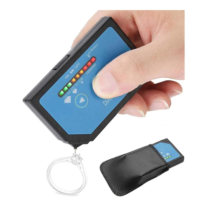 Portable Gem Tester, Gemstone Tester with LED Indicator Light & Touch ...