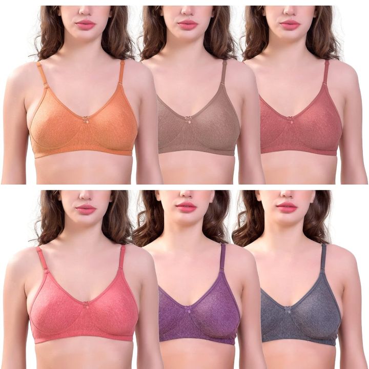 Women's Girl's Non Padded Wire Free Every Day Bra for Girls Women (Pack of 1) | Daraz.lk