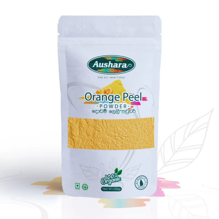 AUSHARA Orange Peel Powder 100g - Sun-Dried Citrus Zest for Radiant ...