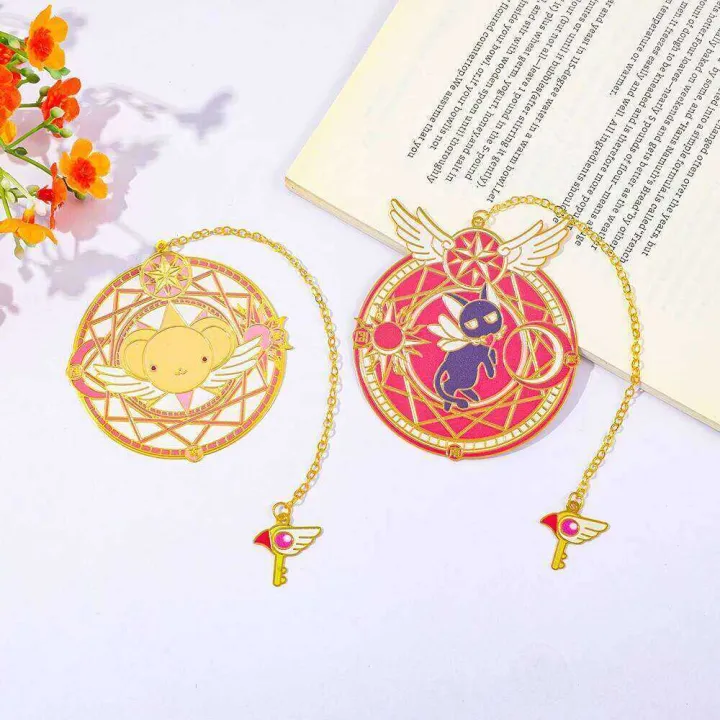 Anime Card-captor Sakura Metal Bookmark Cute Cartoon Keroberos Spinel ...