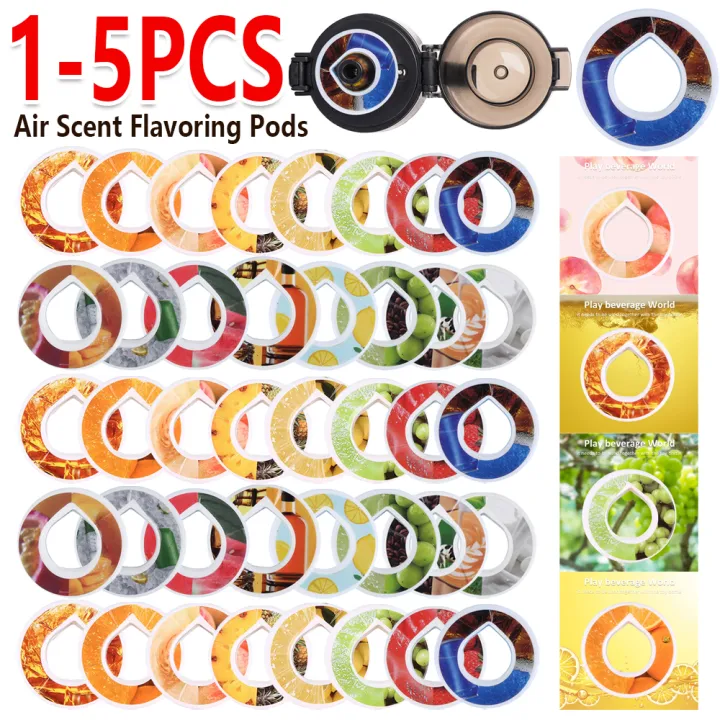 1-5pcs Scented Pods Flavoring Pods Air Scent Fruit Flavour 0 Sugar Up ...