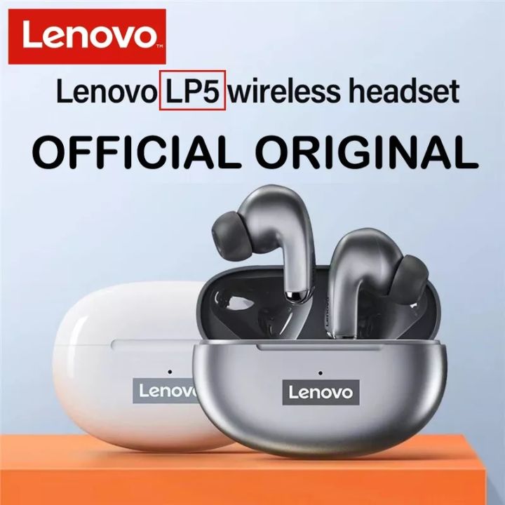 Lenovo LP5 TWS Earbuds Bluetooth Earphones 9D Stereo Wireless Headphone Sports Waterproof TWS ...