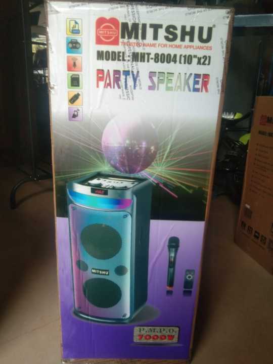 MITSHU Party Speaker MHT-8004( 10'x2) | Daraz.lk