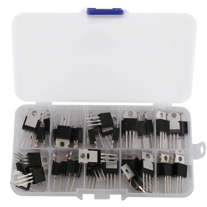 50Pcs 10Types IRF Series Mosfet Transistors Assortment Kit, Including ...