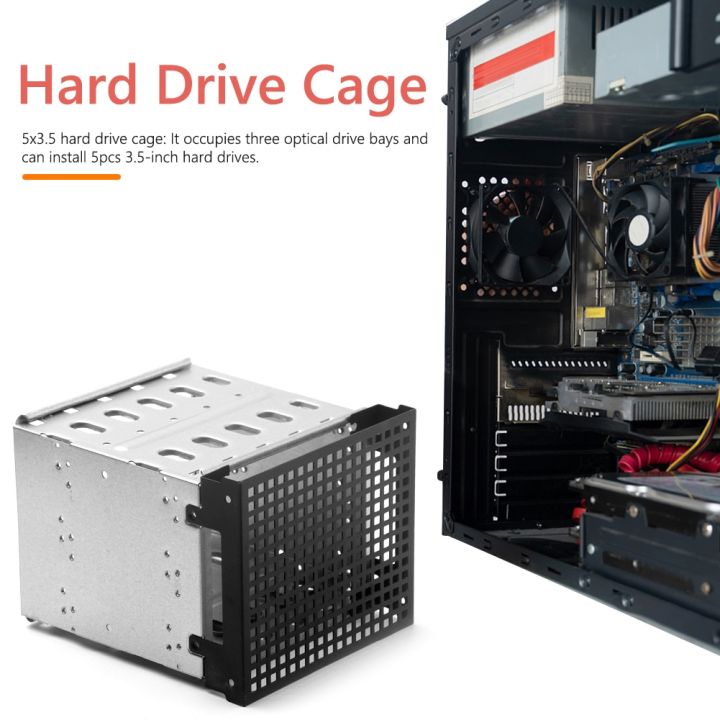 【United States 】 Hard Cage Rack inch to 5x 3.5inch DIY Hard Disk Tray ...