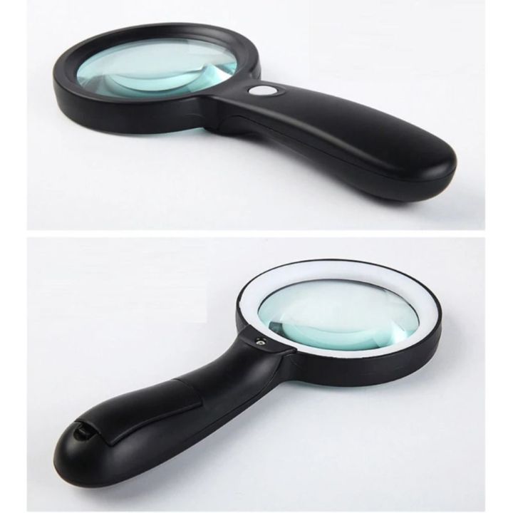 10X/20X Magnification With 2 LED Light Lighted Magnifying Glass ...