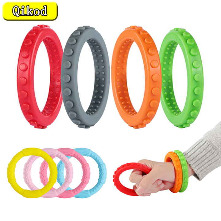 Baby Chewing Biting Toys for Autism ADHD Chew Baby Teether Rings ...