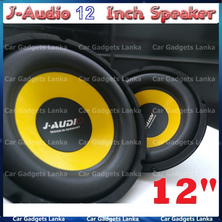 J-AUDIO 12 Inch Super Bass 120mm Single Magnet Yellow Frame Subwoofer ...