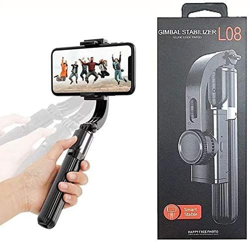 L08 Anti-shake Gimbal Stabilizer Extendable Selfie Stick Mobile Phone ...