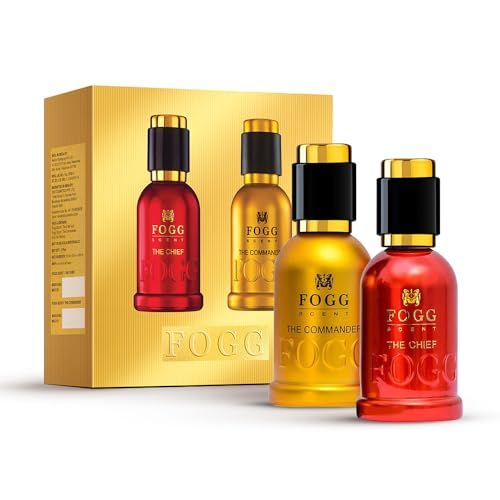 FOGG Men Spray Scent Chief And Commander Perfume Gift Set , Long ...