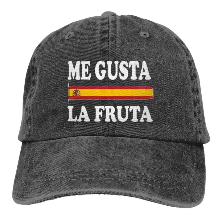 Retro Me Gusta La Fruta Spain Spanish Trucker Hat Men Women Distressed ...