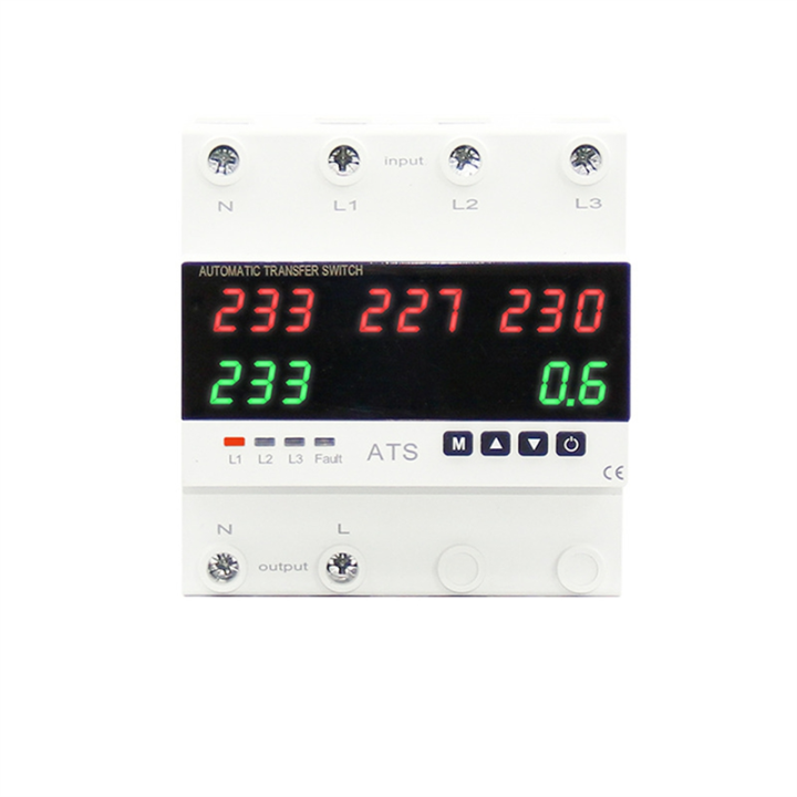 Over Under Voltage Protector ATS Automatic Transfer Switch Phase ...