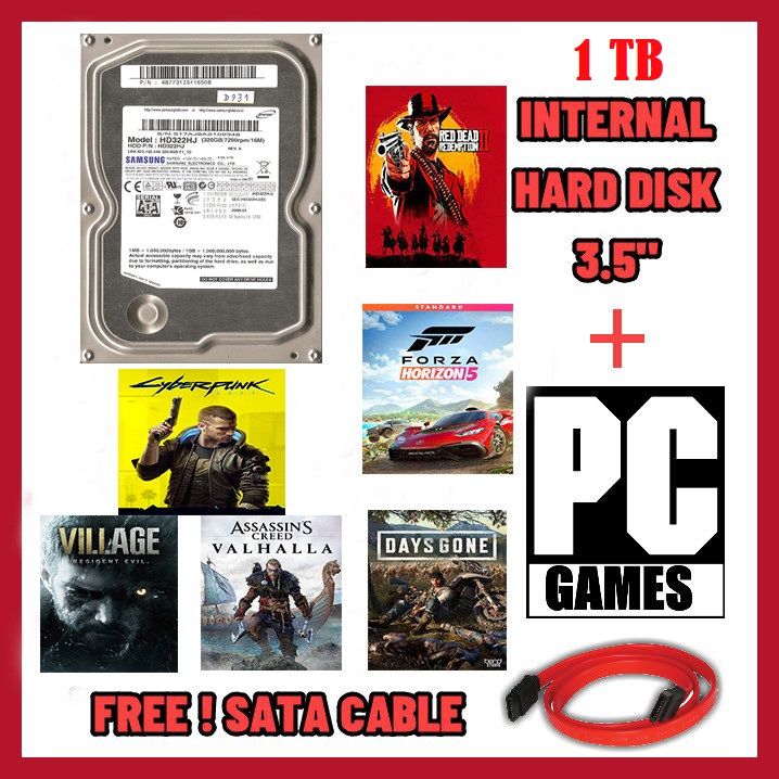 1TB Hard Drive With Free Big Games | Daraz.lk