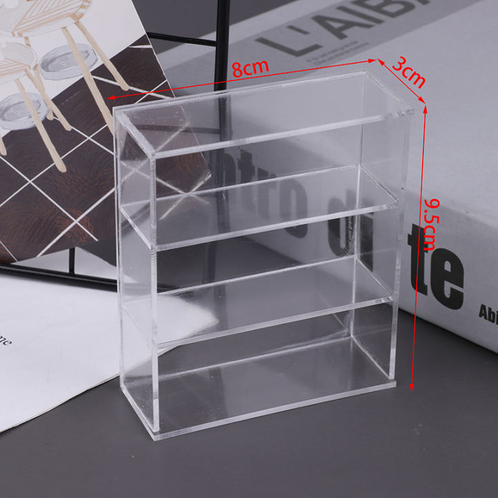 1/12 Dollhouse Miniature Acrylic Display Case Cupboard Showcase Display ...
